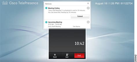 Cisco Telepresence System User Guide Cts Software Release 1 10 Placing And Receiving Calls