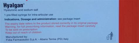 Medica Rcp Hyalgan Indications Side Effects Composition Route