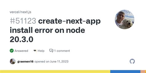 Create Next App Install Error On Node 2030 · Vercel Nextjs