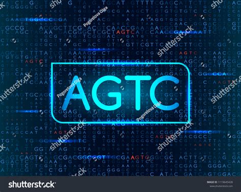 Dna Sequencing By Formula Agtc Modern Stock Vector Royalty Free 1119645428 Shutterstock