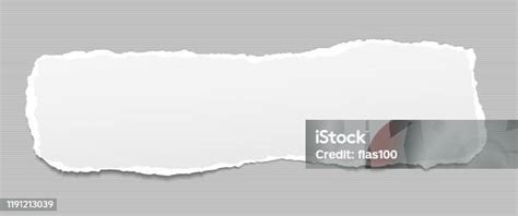 찢어진 부드러운 그림자와 흰색 현실적인 수평 종이 스트립의 조각은 배경 줄 지어있다 벡터 일러스트레이션 0명에 대한 스톡 벡터 아트 및 기타 이미지 Istock