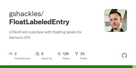 Github Gshacklesfloatlabeledentry Uitextfield Subclass With Floating Labels For Xamarinios