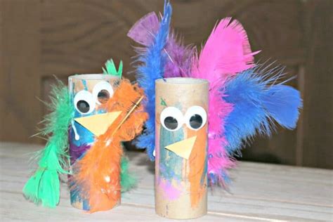 Quick And Easy Toilet Paper Roll Bird Craft The Keeper Of The Memories