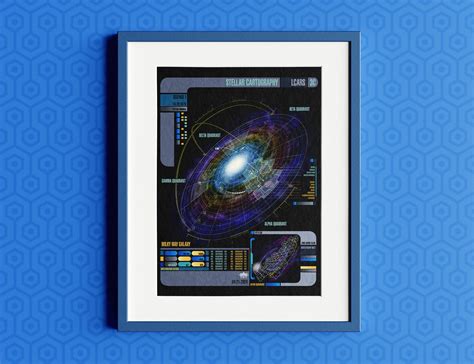 Trekkers Lcars Map Of The Galaxy Spatial Grid Chart Of The Four 4