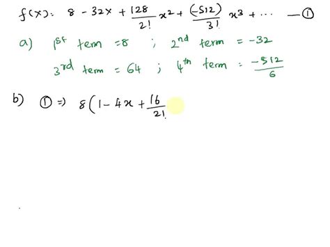 Solved Find The First Four Nonzero Terms Of The Maclaurin Series For