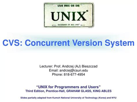 PPT CVS Concurrent Version System PowerPoint Presentation Free Download ID