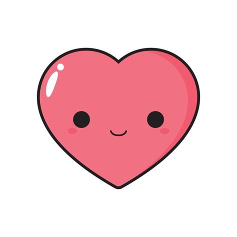 Corazon Kawaii Vectores Iconos Gráficos Y Fondos Para Descargar Gratis