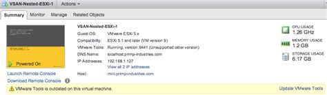 Quick Tip Upgrading VMware Tools For Nested ESXi 6 0