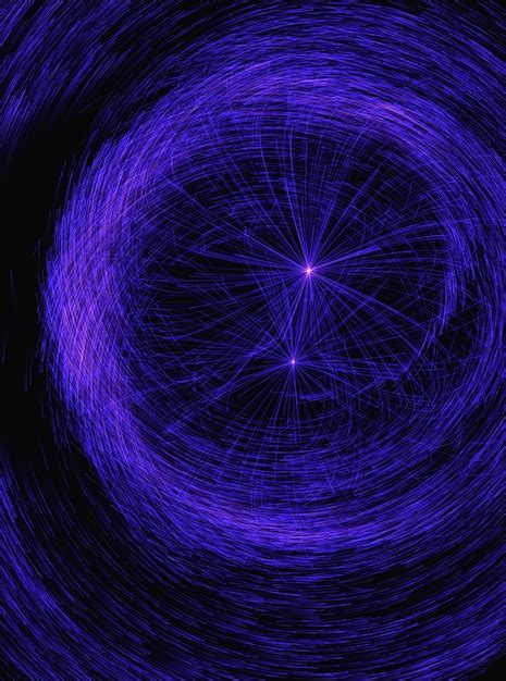 Un Círculo Azul Con Un Círculo Azul En El Medio Que Tiene Un Patrón De Luz Foto Premium