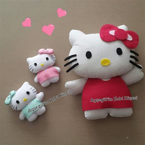 Felt Hello Kitty Hello Kitty Oyuncak Keçe