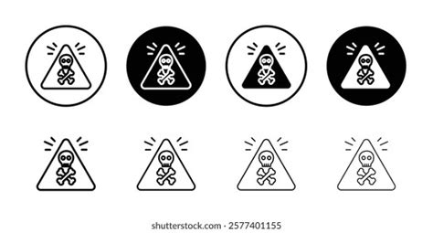 Toxic Product Icon Vector Logo Set Stock Vector Royalty Free 2577401155 Shutterstock