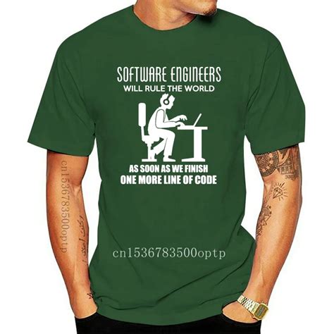 new funny software engineer t shirt rule the world joke t computer