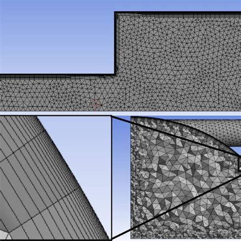 Unstructured Mesh With Inflation Layers At The Walls Of The Vortex Tube