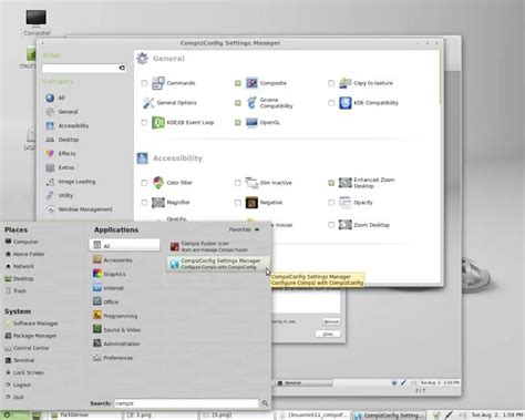 Enabling Compiz Fusion On Linux Mint 11