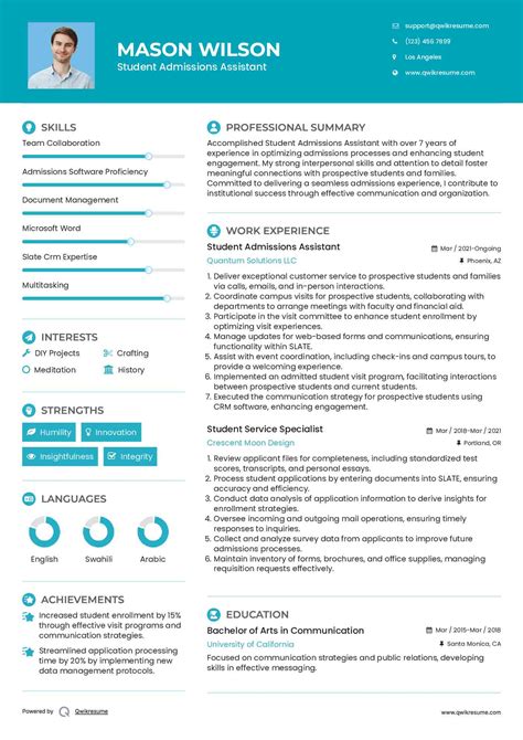 10 Admissions Assistant Resume Samples And Templates For 2025