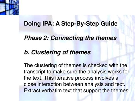 Ppt Interpretative Phenomenological Analysis Ipa Smith And Osborn 2008 Powerpoint