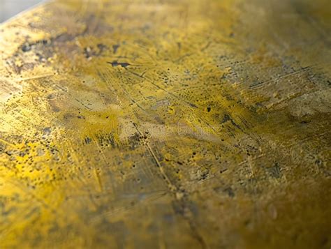 Closeup Of Worn Brass Plate Texture Stock Illustration Illustration Of Pattern Rustic 320715007