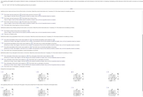 Solved Use A Graphing Utility Together With Analytical Chegg
