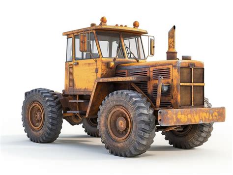Grader Isolated On A White Background Premium Ai Generated Image