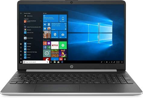 HP Laptop HD Touch Screen Core I G GB RAM GB SSD Win Silver AVALLAX