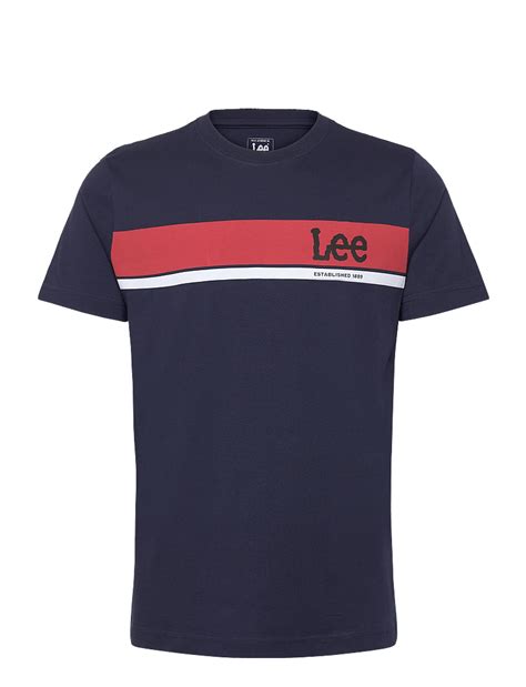 Lee Jeans Regular Logo Tee Kortärmad T Shirt Shoppa På Booztlet