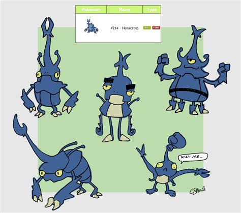 Heracross Evolution Chart With Names