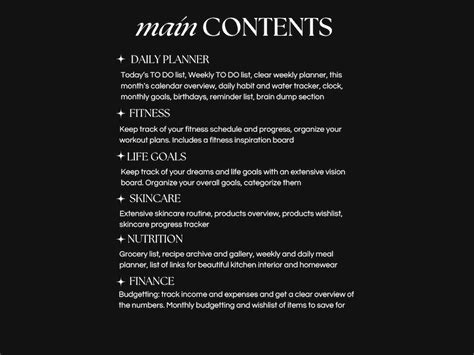 Black Notion Template Dark Notion Template That Girl Notion Dark Mode Digital Planner