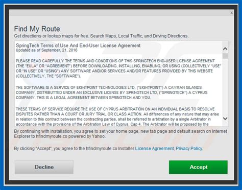 Find My Route Browser Hijacker Simple Removal Instructions Search