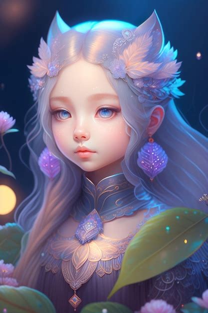 Premium Ai Image Cute Fantasy Girl