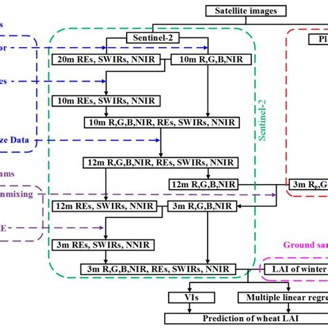 Flowchart Of Fused Image Processing And Wheat Lai Prediction Download Scientific Diagram