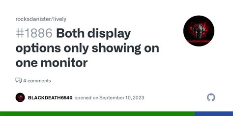 Both Display Options Only Showing On One Monitor · Issue 1886