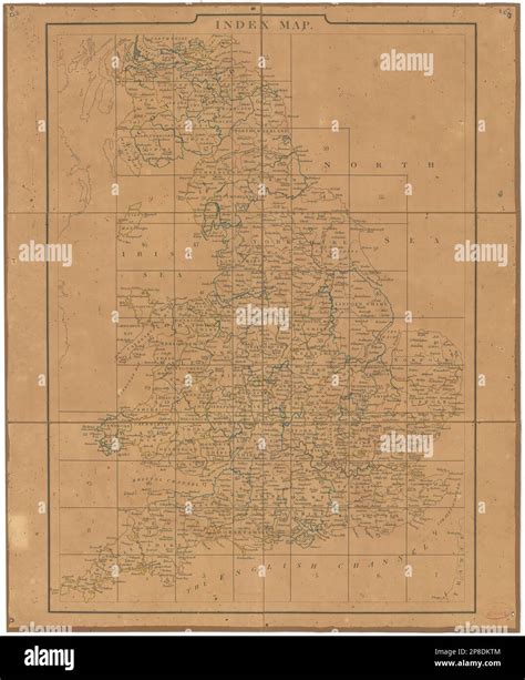 Carys Improved Map Of England And Wales Index Map G And J Cary 1832