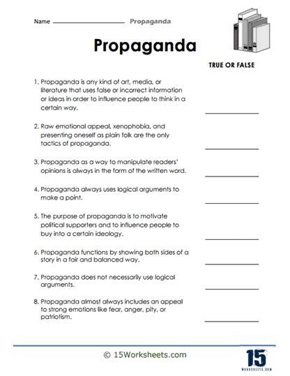 Propaganda Worksheets 15 Worksheets Library Worksheets Library