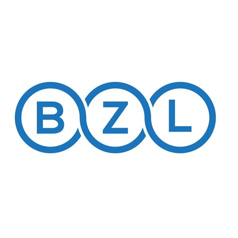 Bzl Letter Logo Design On White Background Bzl Creative Initials