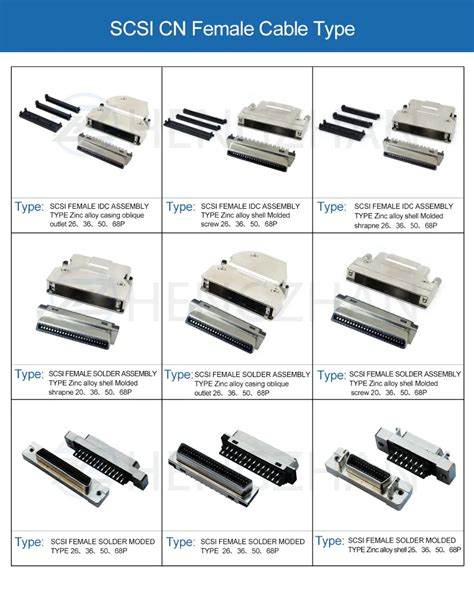 Scsi Vhdci 68 Pin Male To Male Cable With Metal Hood Assembly Type