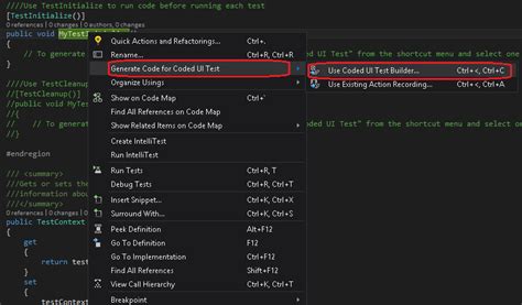 test d iu d une application asp mvc avec coded ui