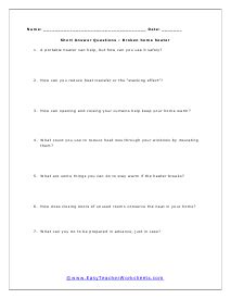 Winter Season Worksheets