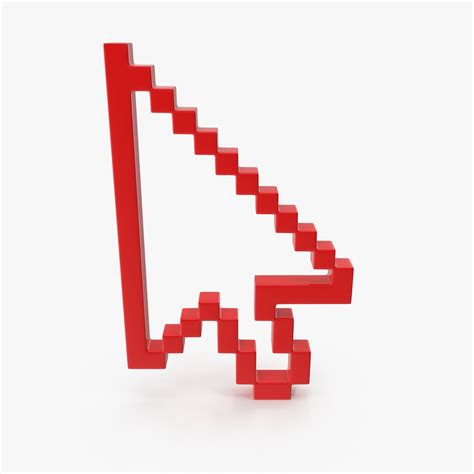 3d Model Arrow Cursor Frame Vr Ar Low Poly Cgtrader