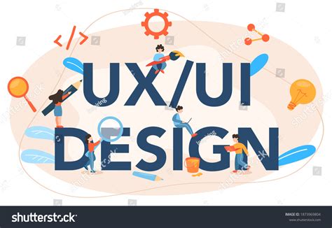 ux ui design typographic header app stock vector royalty free 1873969804 shutterstock