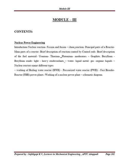 Ppe Module Iii Pdf Nuclear Reactor Nuclear Physics