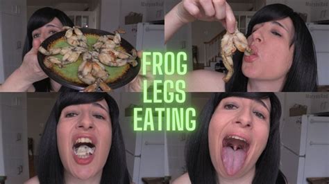 Frog Legs Eating Chewing Food And Mouth Fetish HD Version Miss M Dirty World Clips Sale