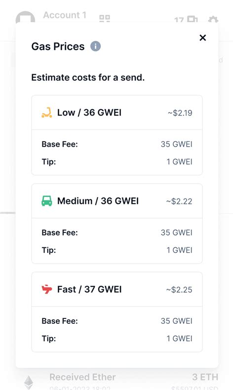 Etherum Gas Fee Tracker Blockwallet