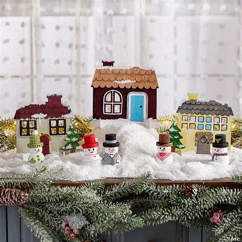 Diy Unfinished Wood Winter Scene Craft Kit Makes 24