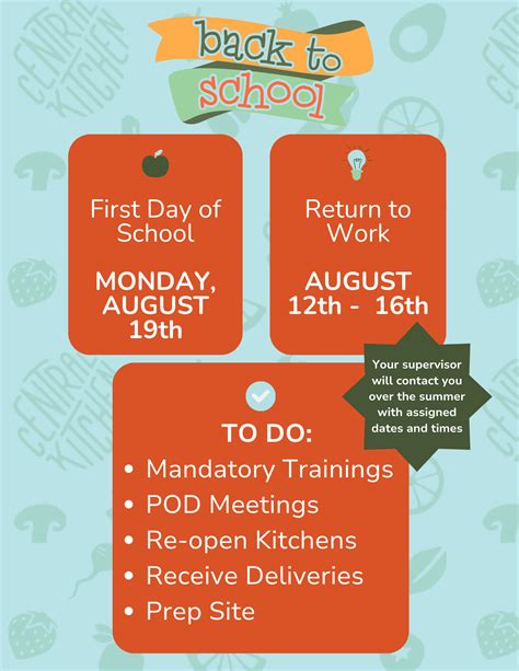 Back To School Central Kitchen