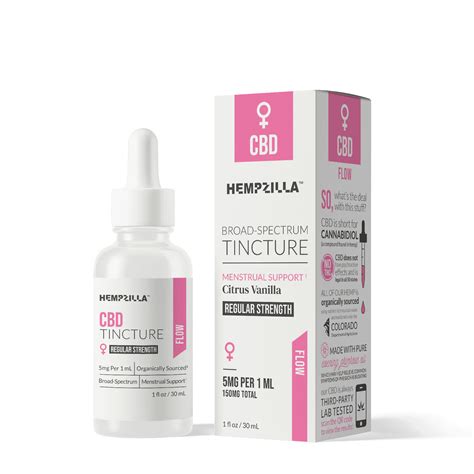Citrus Vanilla Cbd Tincture Flow Formula Hempzilla Cbd