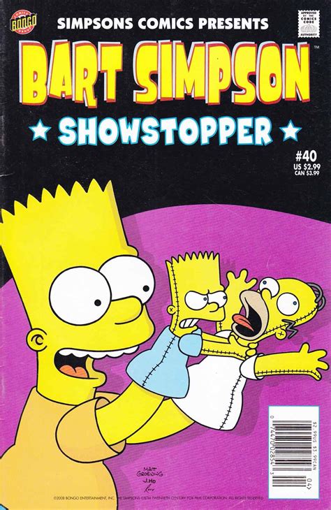 Simpsons Comics Presents Bart Simpson 40 Newsstand Fn Bongo
