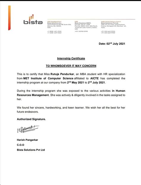 Rutuja Pendurkar On Linkedin Internship Summerinternship Humanresources 10 Comments