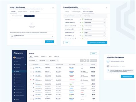 Import Invoicereceivable And Map Columns By The Infinite Canvas On Dribbble