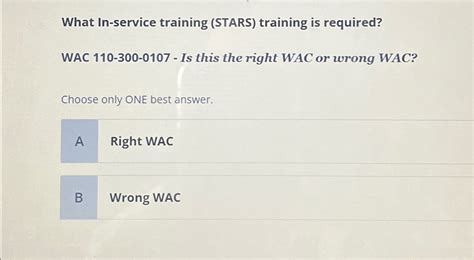 Solved What In Service Training Stars ﻿training Is