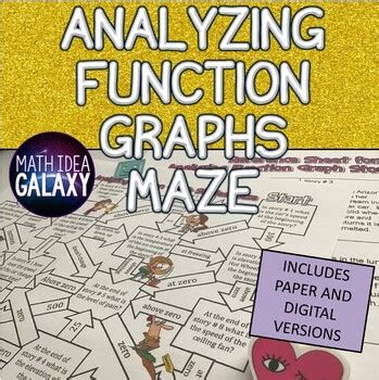 Analyzing Function Graphs Digital Resource By Idea Galaxy TPT